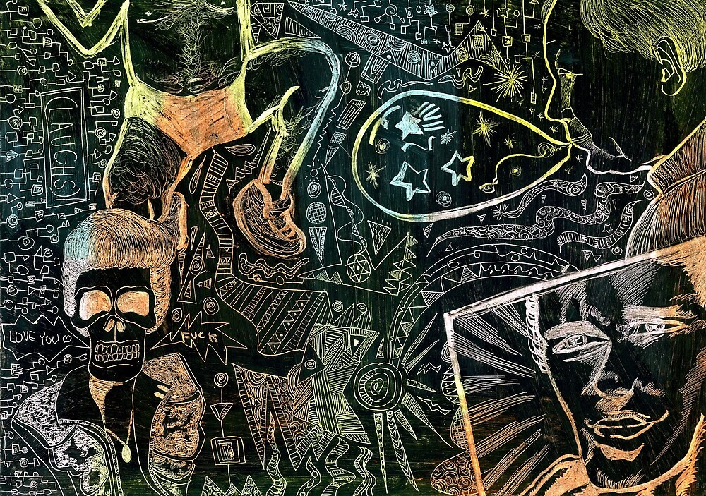 Crayon Scratch Art By Iwantajuicer Redbubble