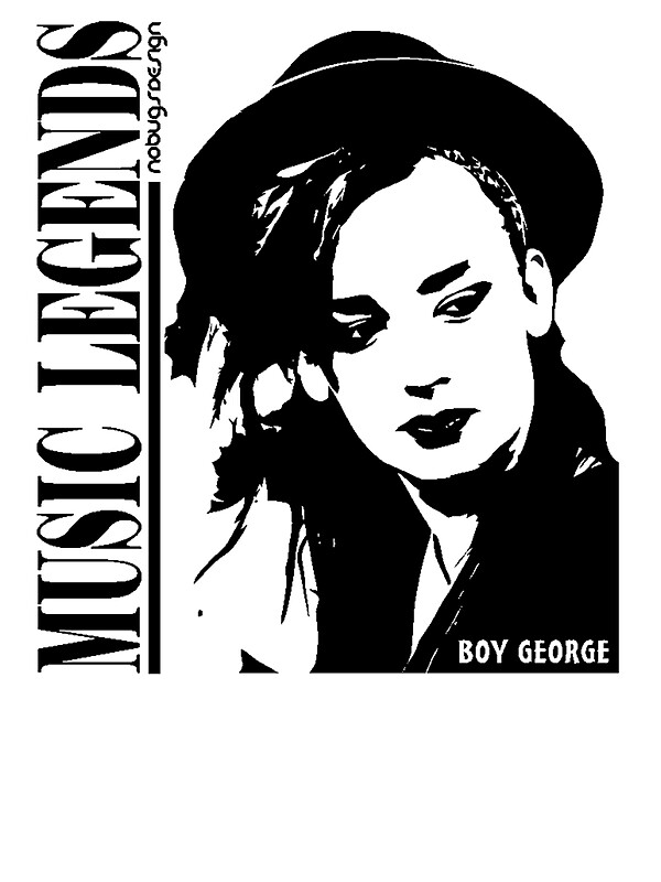 "MUSIC LEGENDS - BOY GEORGE" Stickers by Hendrie Schipper | Redbubble