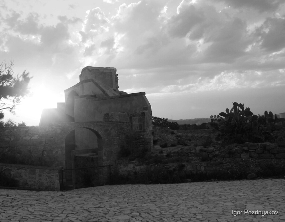 "Ruins at the Spanish Gate of Augusta, Sicily" by Igor Pozdnyakov ...