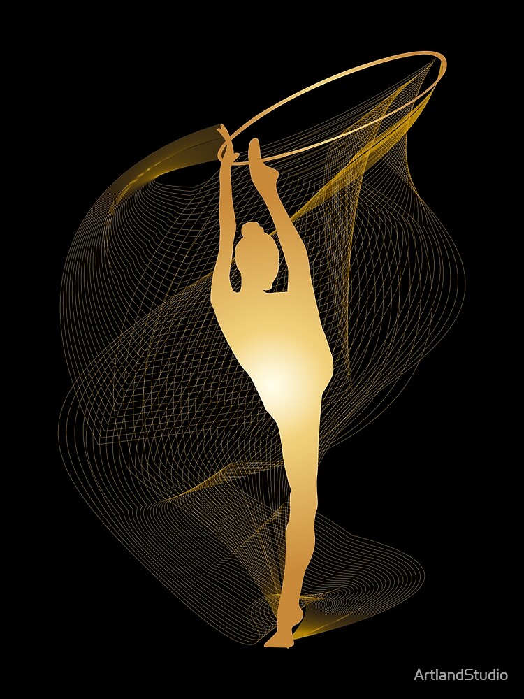 "Rhythmic Gymnast with Hoop" by ArtlandStudio | Redbubble