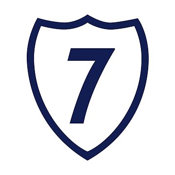 "Tottenham Shield - 7 - White" Sticker for Sale by SaturdayACD | Redbubble