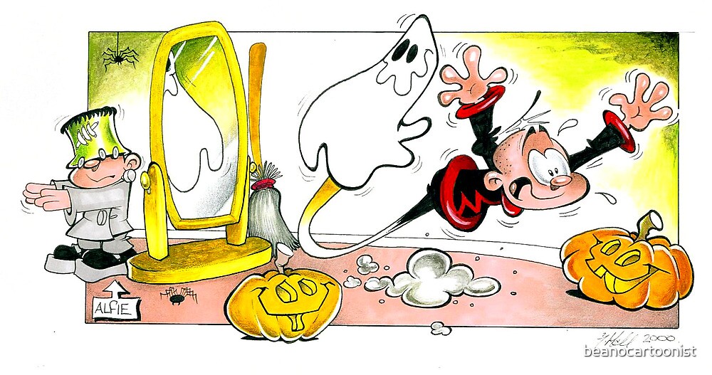 "Billy Whizz at Halloween" by beanocartoonist | Redbubble