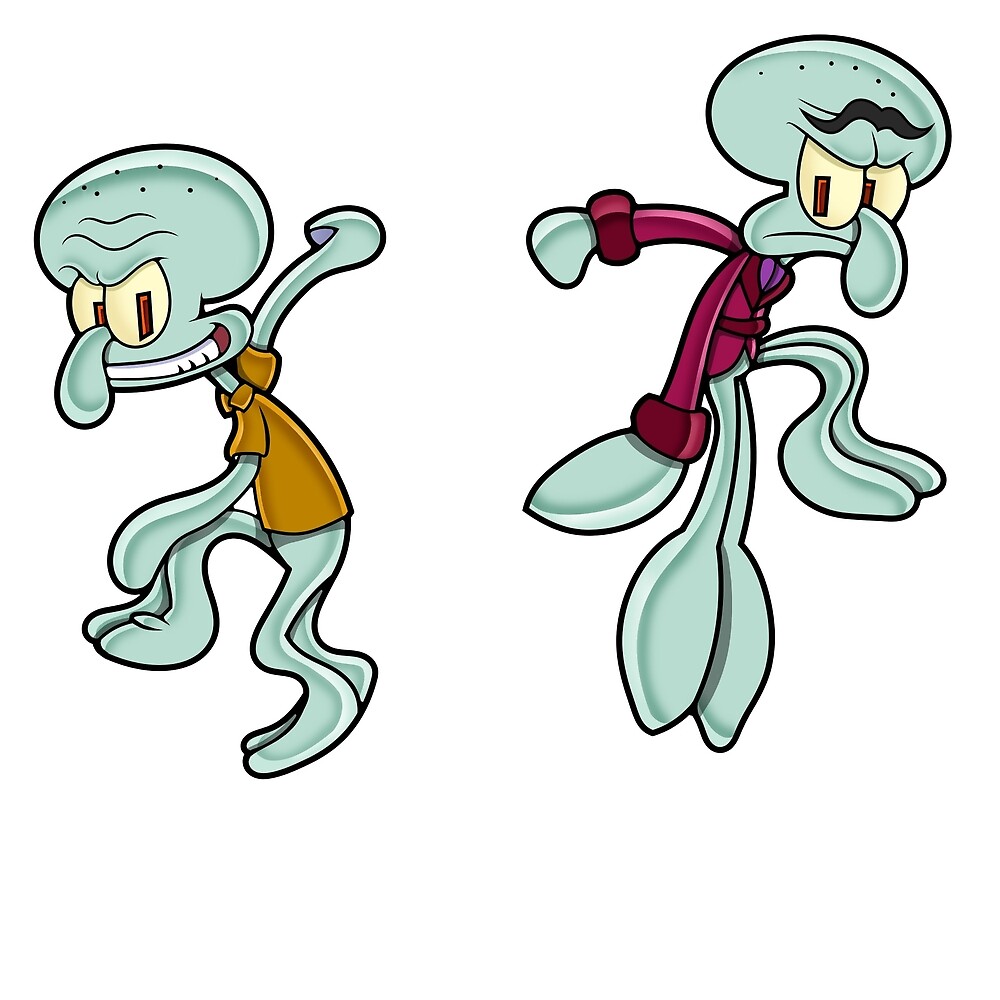 Squidward And Squilliam By Clarissa Arts Redbubble