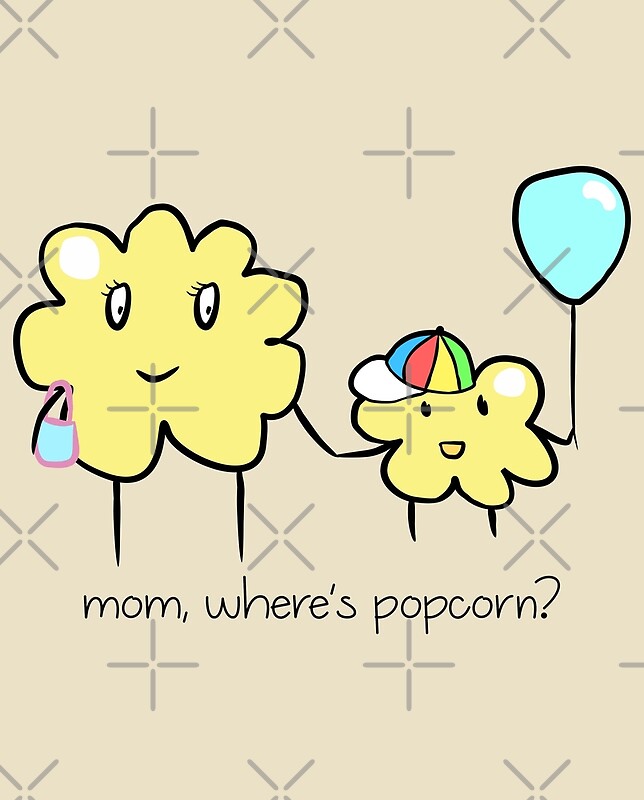"Popcorn Pun Corny Joke" by therealsadpanda | Redbubble