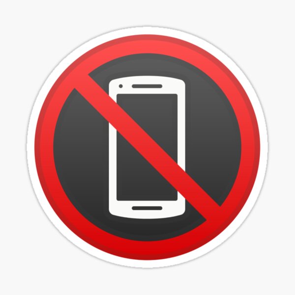 No Cell Phones Stickers | Redbubble