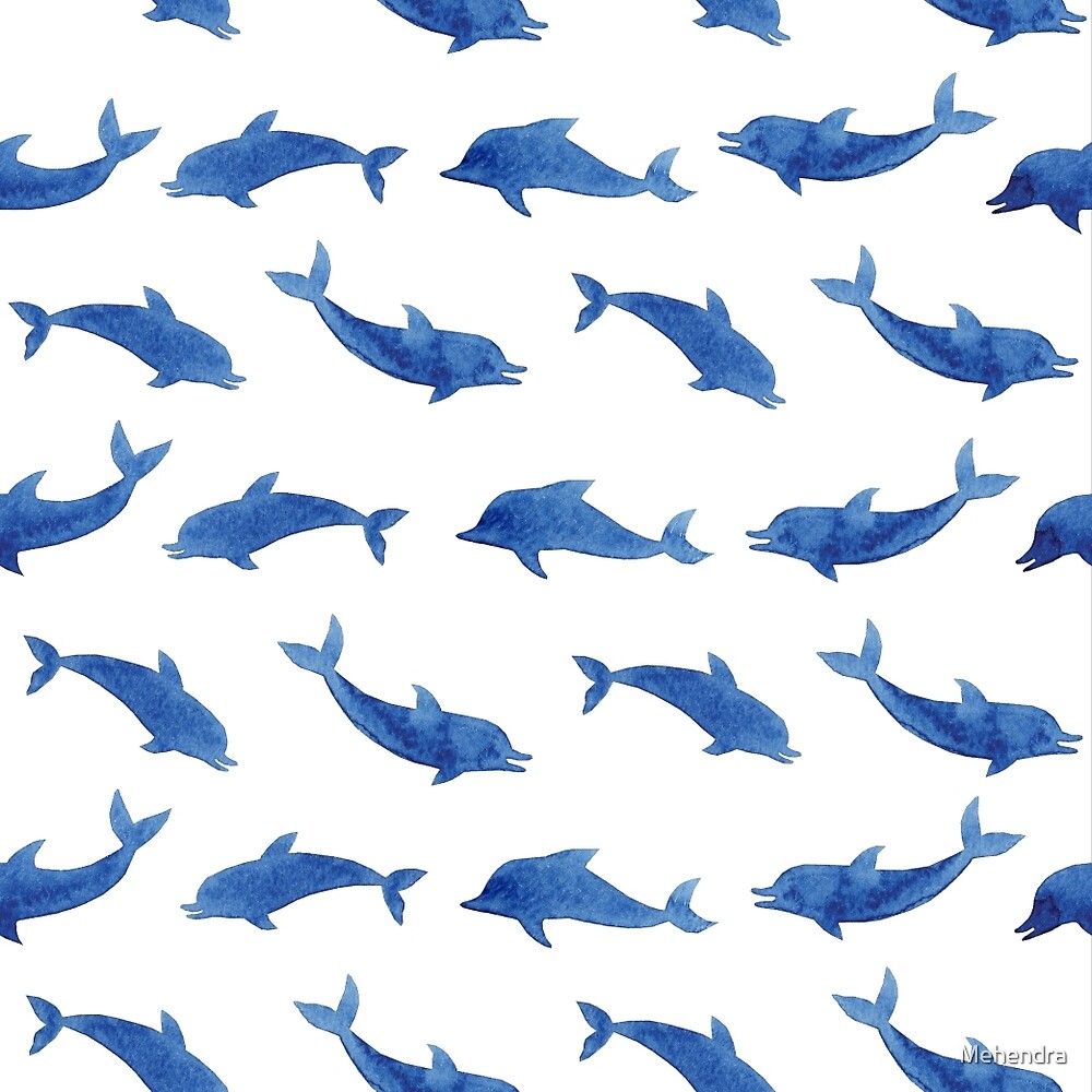 "Dolphins pattern" by Mehendra | Redbubble