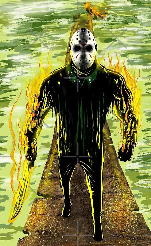 "Jason in Fuego 2" by Doug Saquic | Redbubble