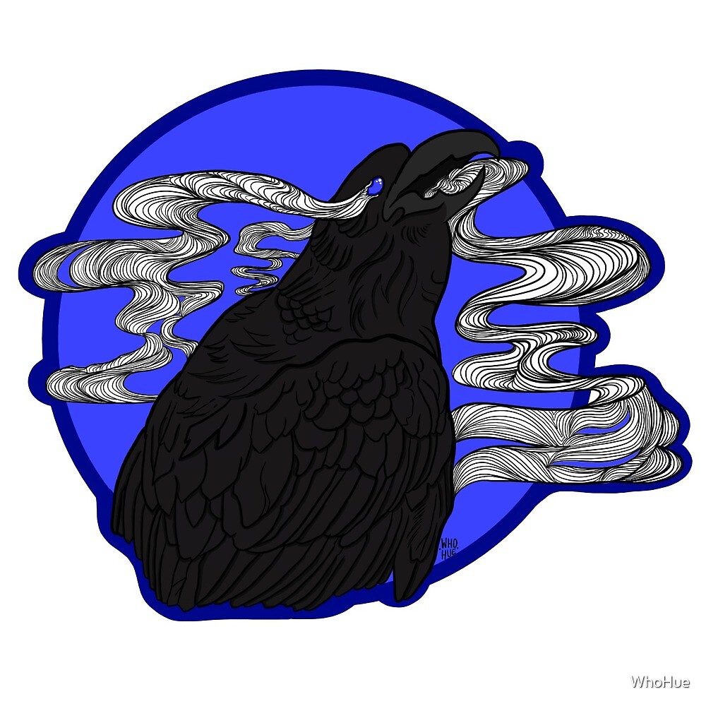 "Cryptid Raven" by WhoHue | Redbubble