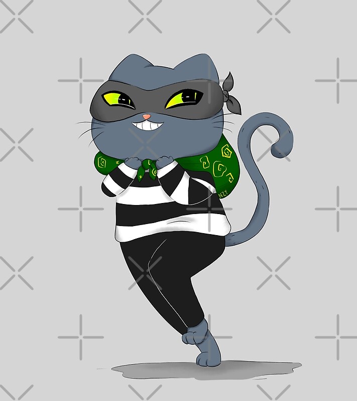 "Cat burglar " by Nzydoodles | Redbubble