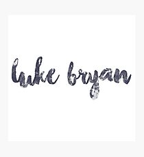 Luke Bryan Wall Art | Redbubble