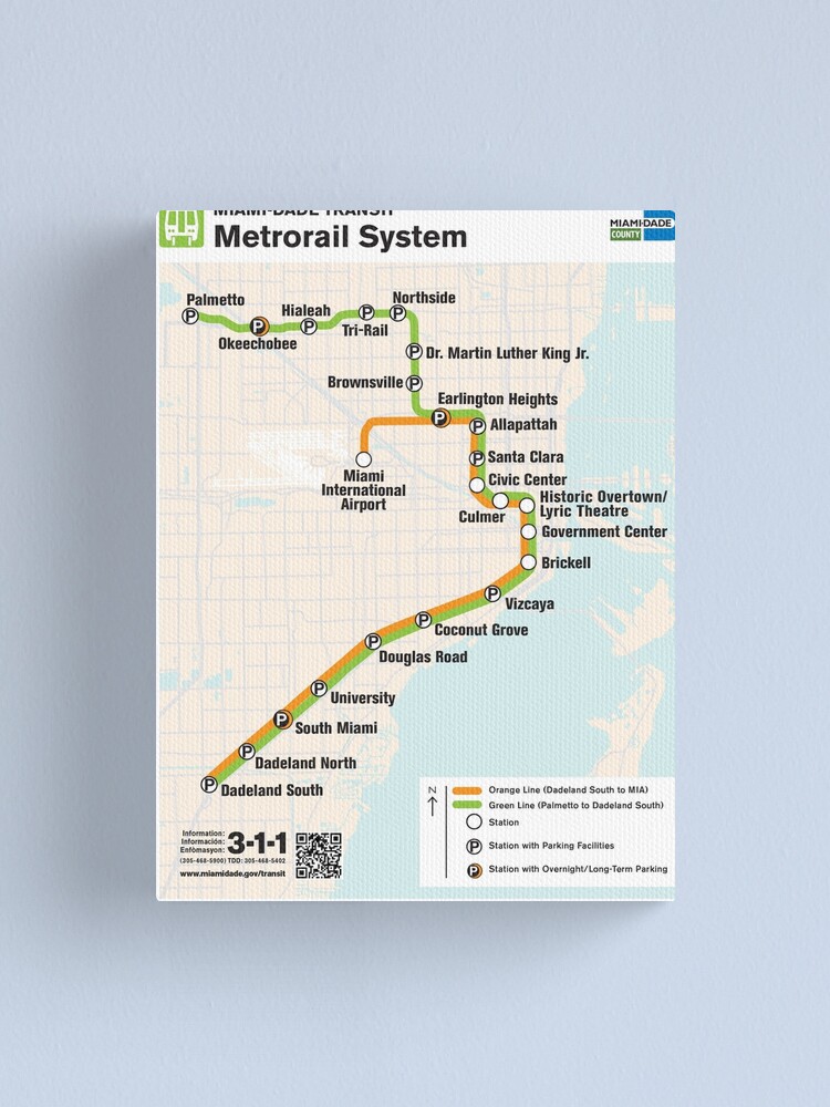 Miami Metrorail Route Map