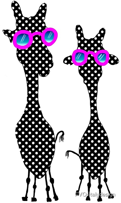 "Giraffe with polka dots" by FVO-italydesign | Redbubble