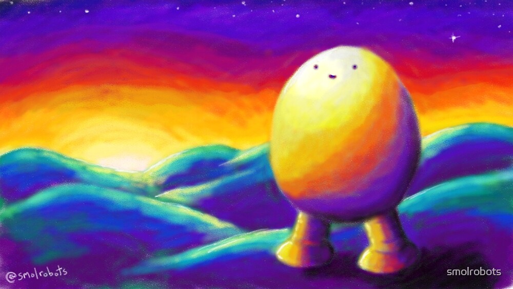 "Bigbot at Sunset" by smolrobots | Redbubble