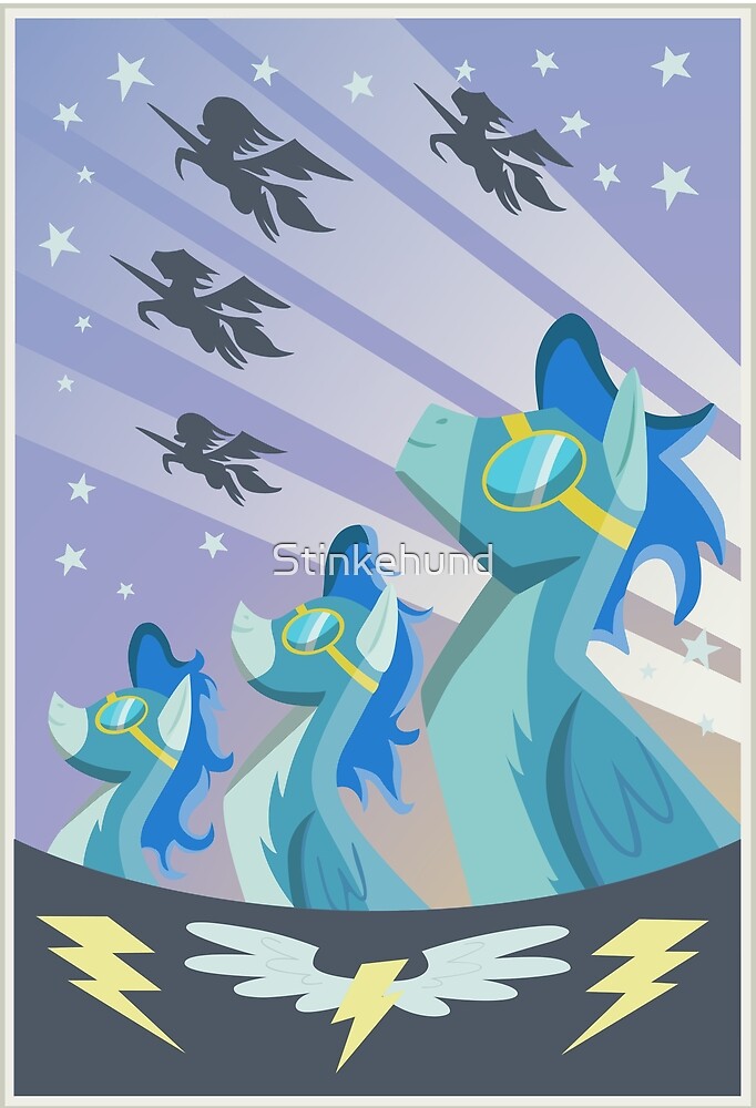 "Wonderbolt Poster" by Stinkehund | Redbubble