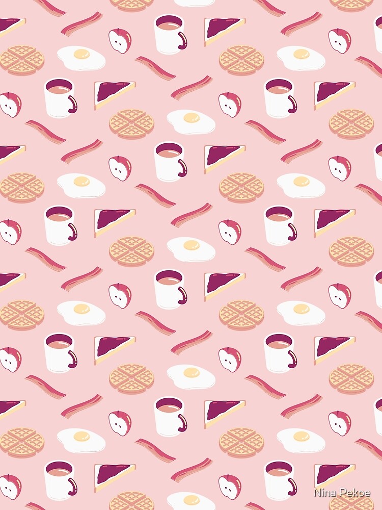"Pink Breakfast" by Nina Cubes | Redbubble