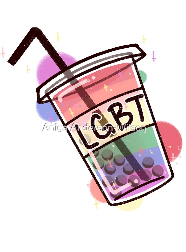 "LGBT Bubble Tea" by A’niya Anderson-Wilson | Redbubble
