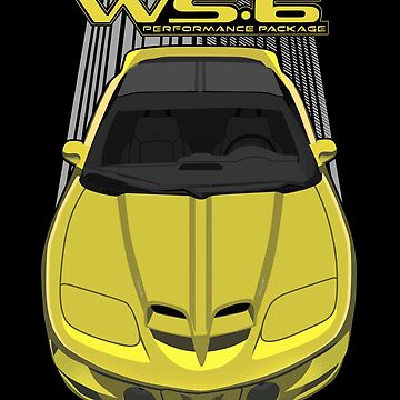 "Pontiac Trans Am WS6 4thgen - Yellow" Sticker for Sale by V8social ...