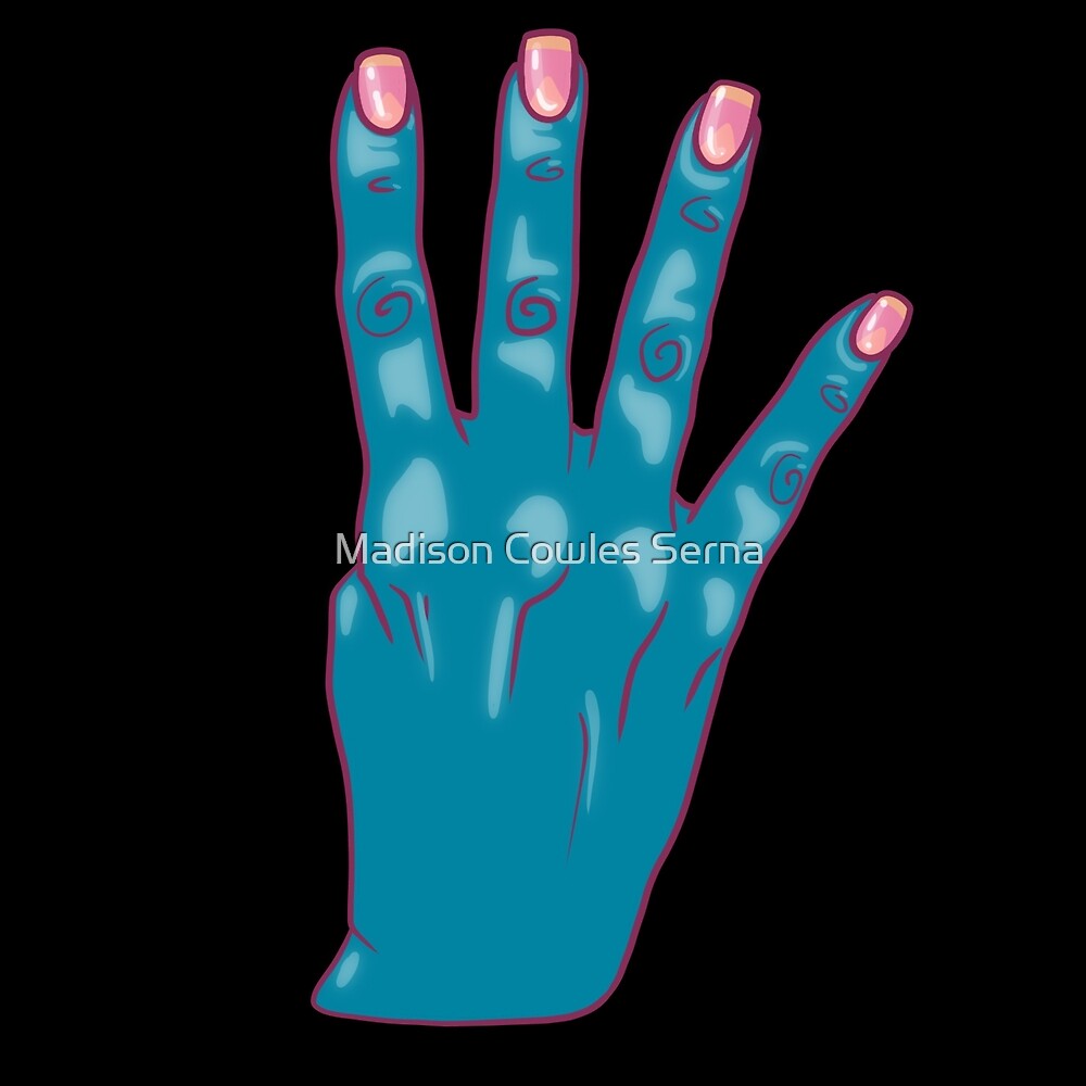 "4 - Four - Acrylic Nails ASL" by Madison Cowles Serna | Redbubble