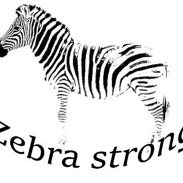 "Zebra Strong All Day Long" Kids T-Shirt for Sale by Thatchance | Redbubble