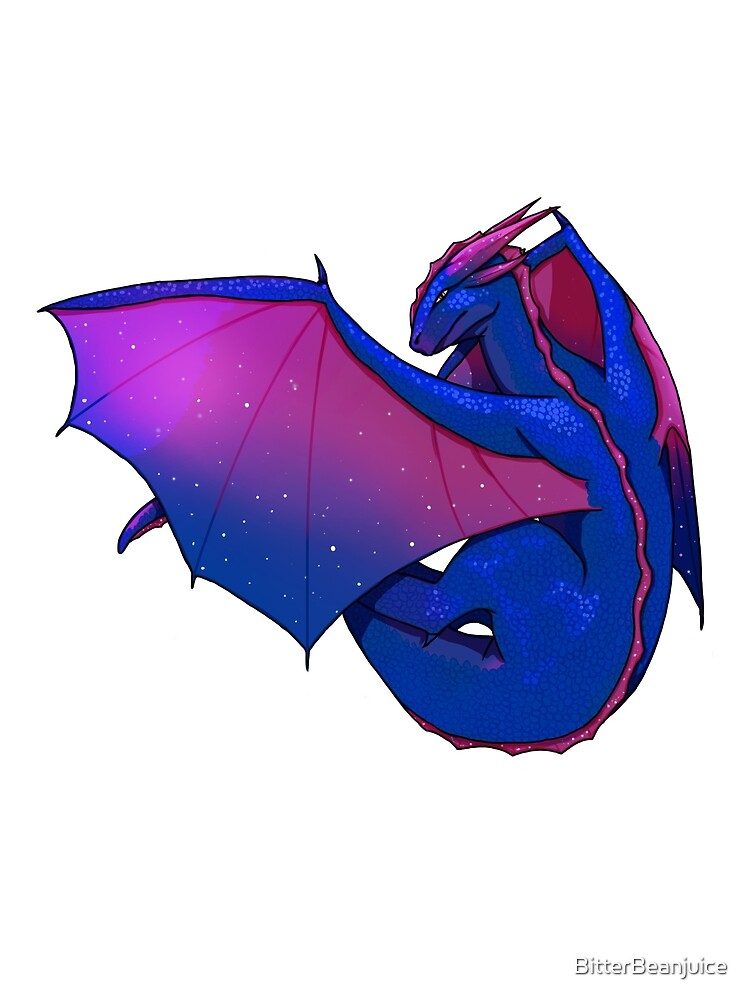 "Bi Pride Dragon" by BitterBeanjuice | Redbubble