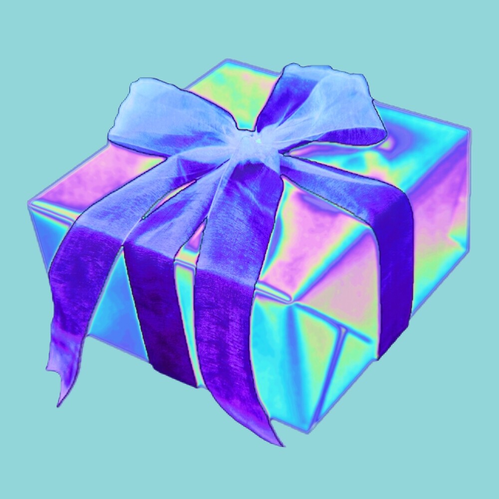 "Electric Holographic gift" by dinaaaaaah | Redbubble