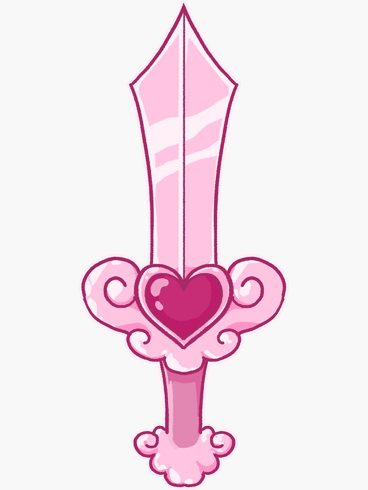"Heart Sword Sticker 7" Sticker by omegaylomaniac | Redbubble