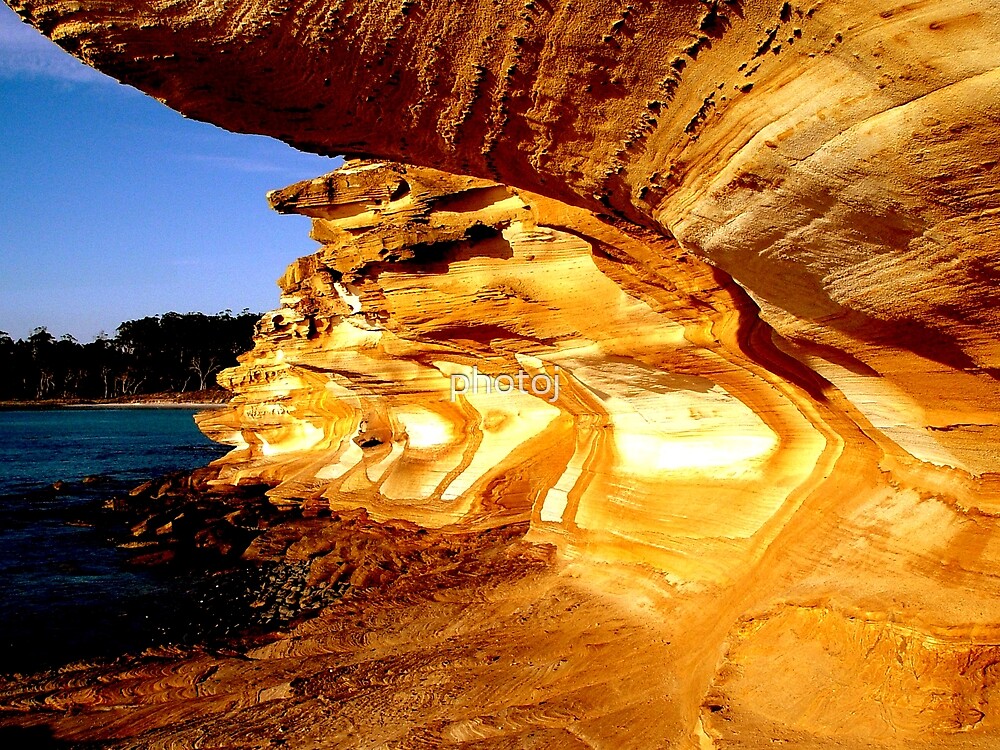 Painted Cliffs At Maria
