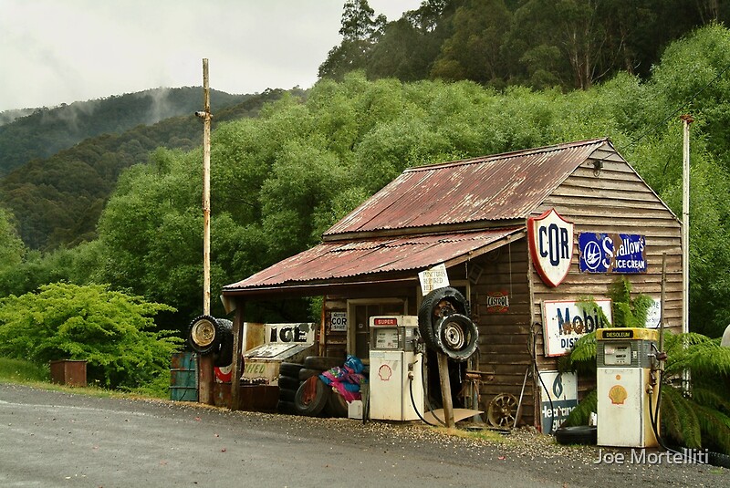 "Wood's Point Service Station" by Joe Mortelliti | Redbubble