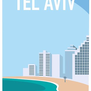 "Tel Aviv" Sticker for Sale by Margo Shemaria | Redbubble