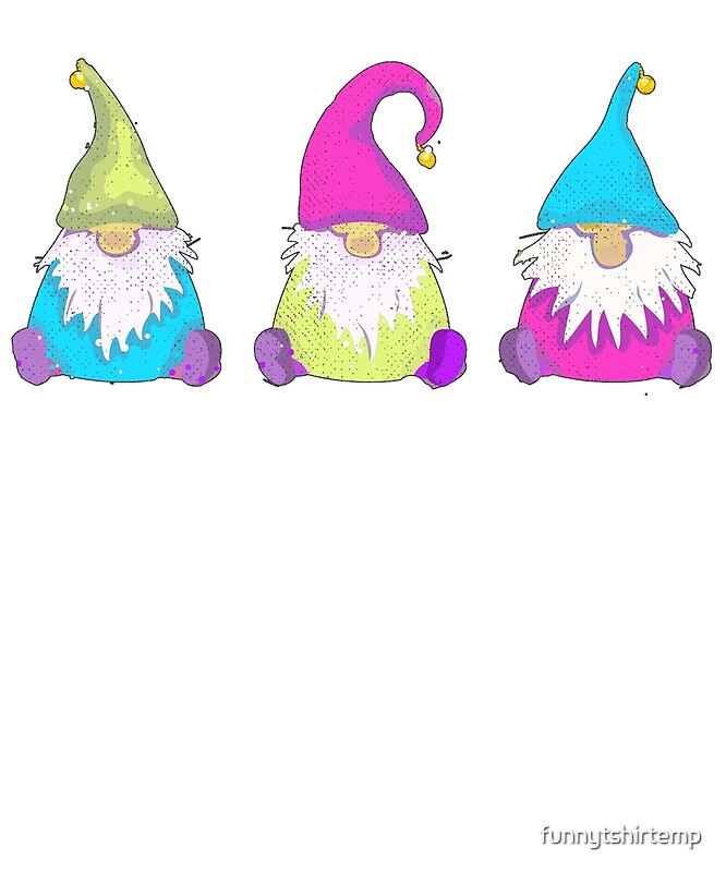 "3 Cute Spring Gnomes Tomte Nisse Pretty Spring Colors" by ...