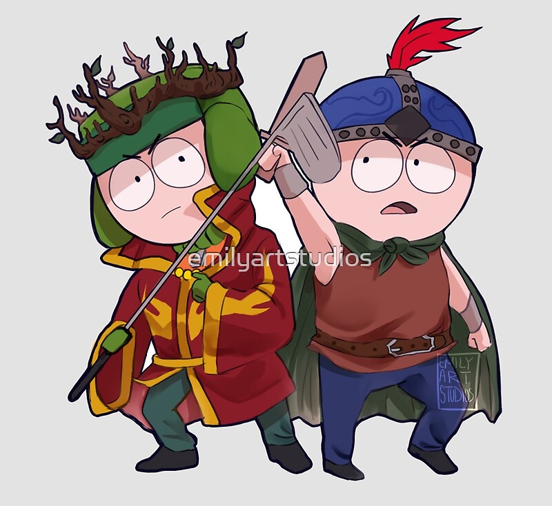 "Stan and Kyle (Stick of Truth) Dual" by emilyartstudios | Redbubble