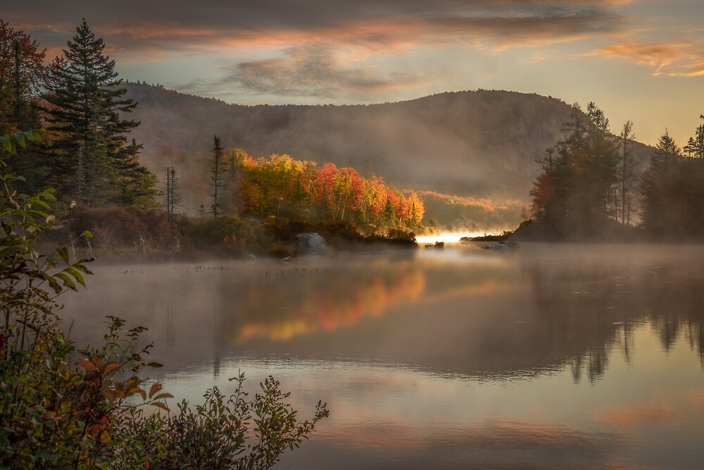 "Morning Mist in Groton, Vermont" by mattmacpherson | Redbubble