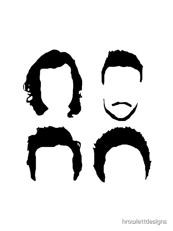 "One Direction Hair Silhouette (no text)" by hrowlettdesigns | Redbubble