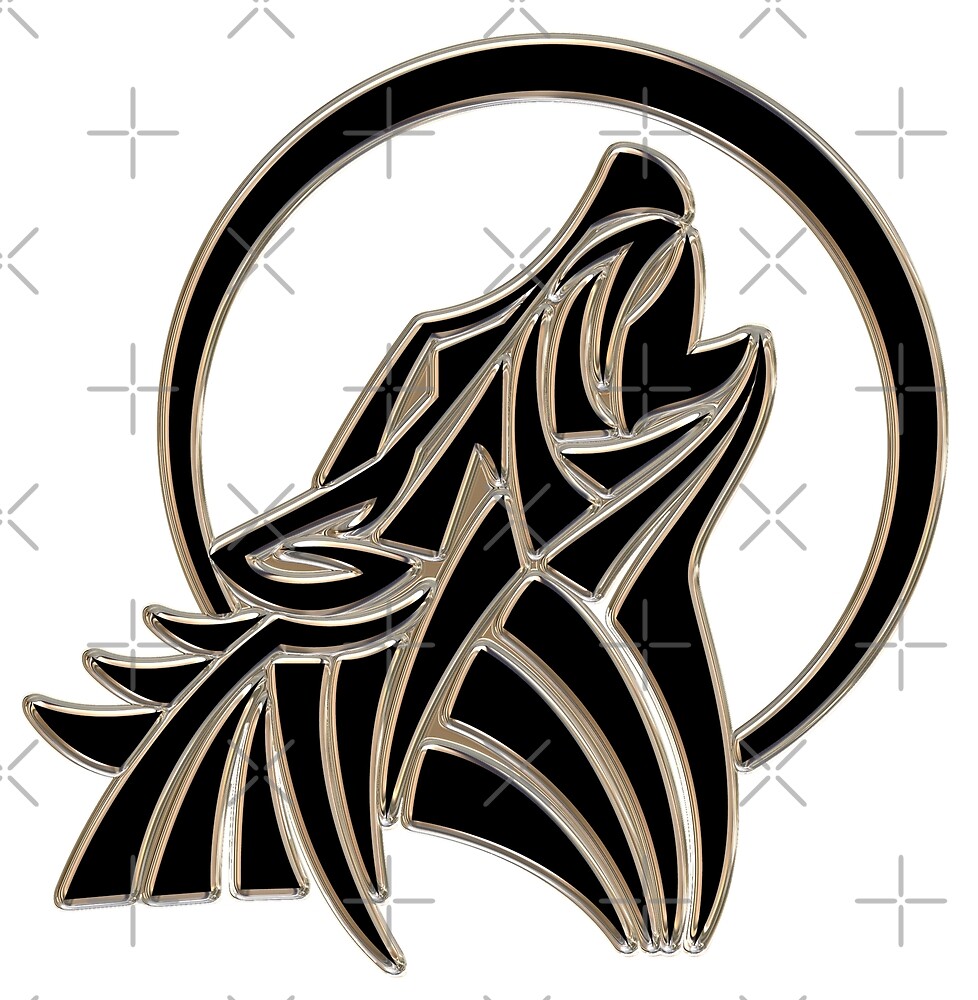 "Howling Wolf Profile" by gehri1tm | Redbubble