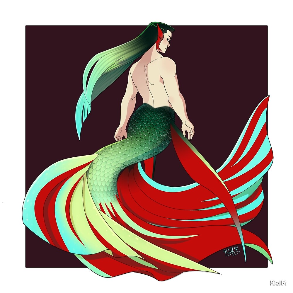 "MerMay 2019 - Betta MerMan" by KiellR | Redbubble