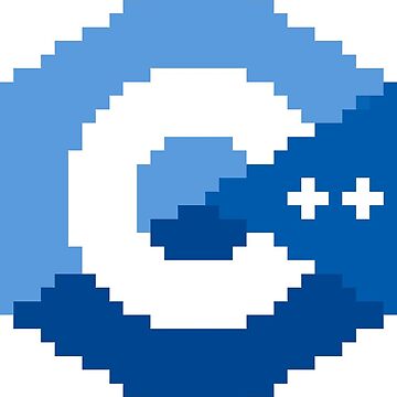 "C++, Retro 8 Bit Logo" Sticker for Sale by sirajcho | Redbubble