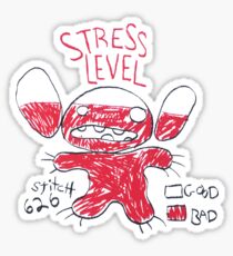 Stress Level Stickers | Redbubble