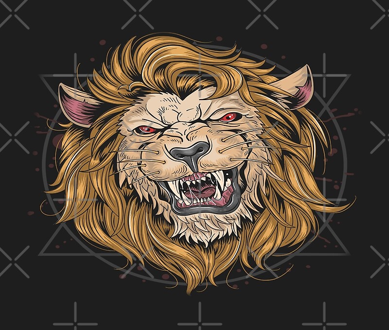 "Fierce Lion" by leen12 | Redbubble