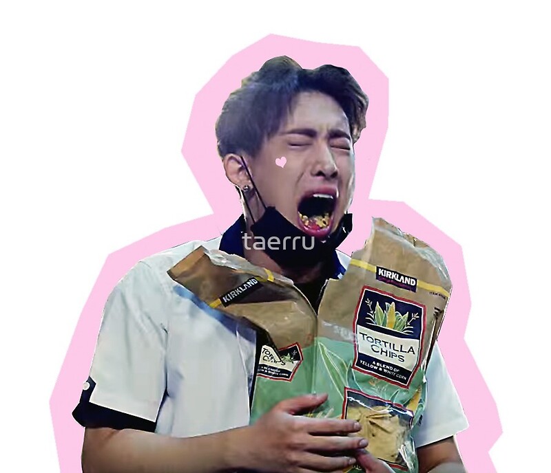 "Monsta X Wonho Crying with Tortilla Chips" by taerru | Redbubble