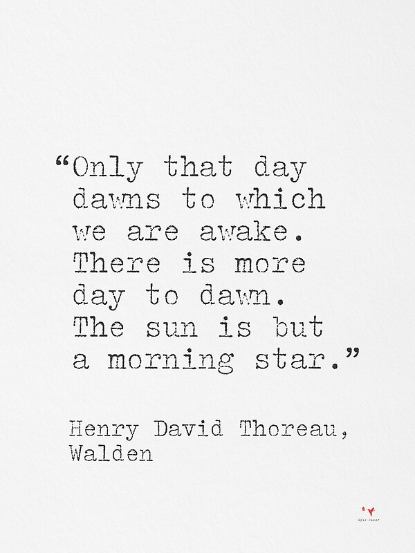 "Henry David Thoreau quote" by epicpaper quotes shop | Redbubble