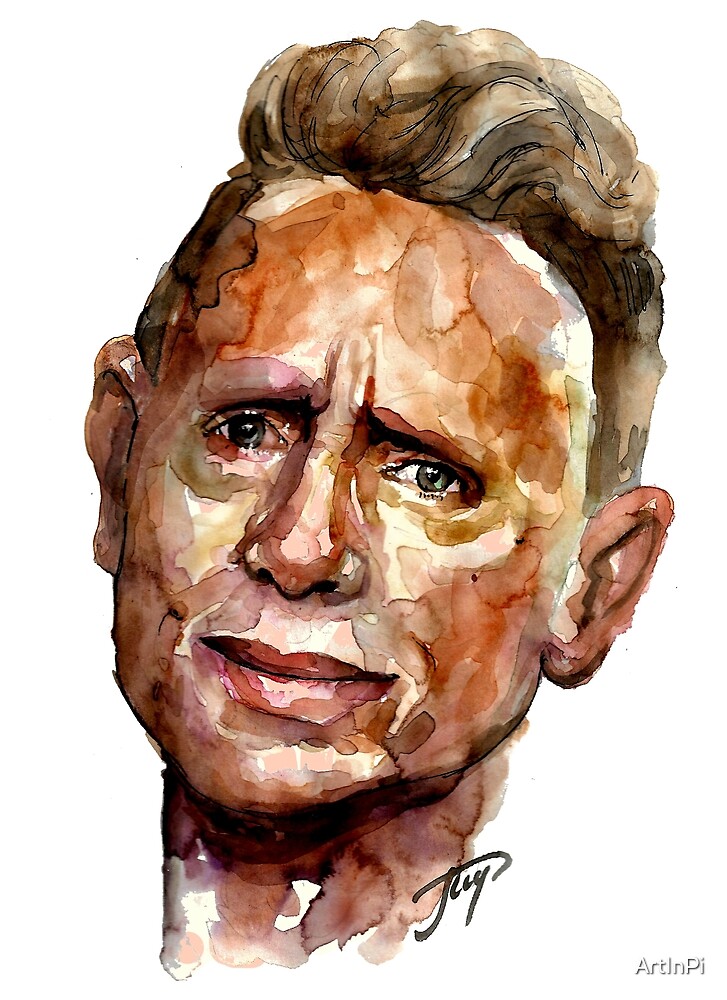 "Martin Gore Watercolor" by ArtInPi | Redbubble