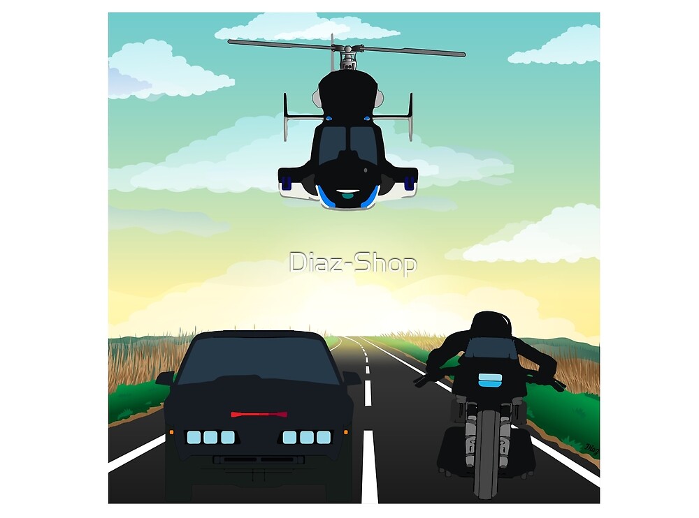 "Knight Rider - AirWolf - Street Hawk" by Diaz-Shop | Redbubble