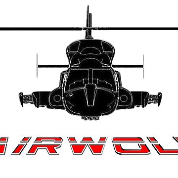 "Air Wolf" Sticker by Diaz-Shop | Redbubble