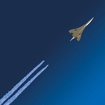 "Concorde “contrails” 2" Poster for Sale by Speedbirddesign | Redbubble