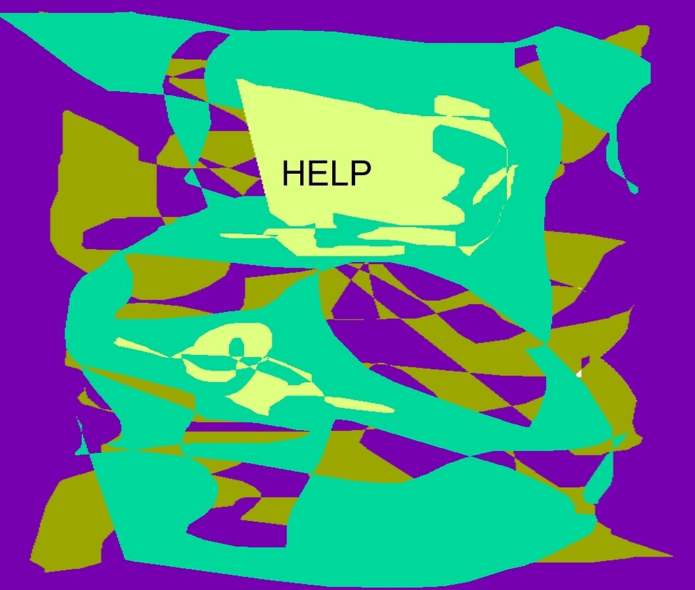 "Help" by sloganwriter12 | Redbubble