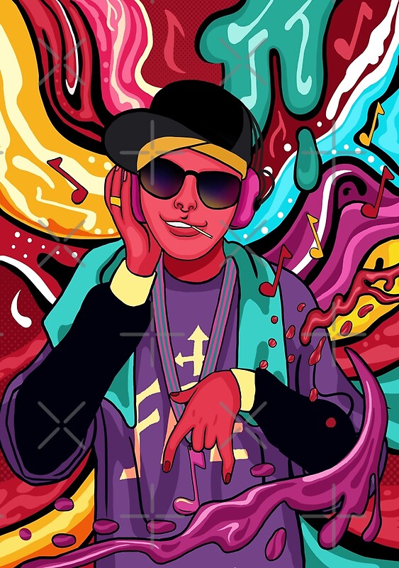 "Hip-Hop Style retro poster art" by leen12 | Redbubble