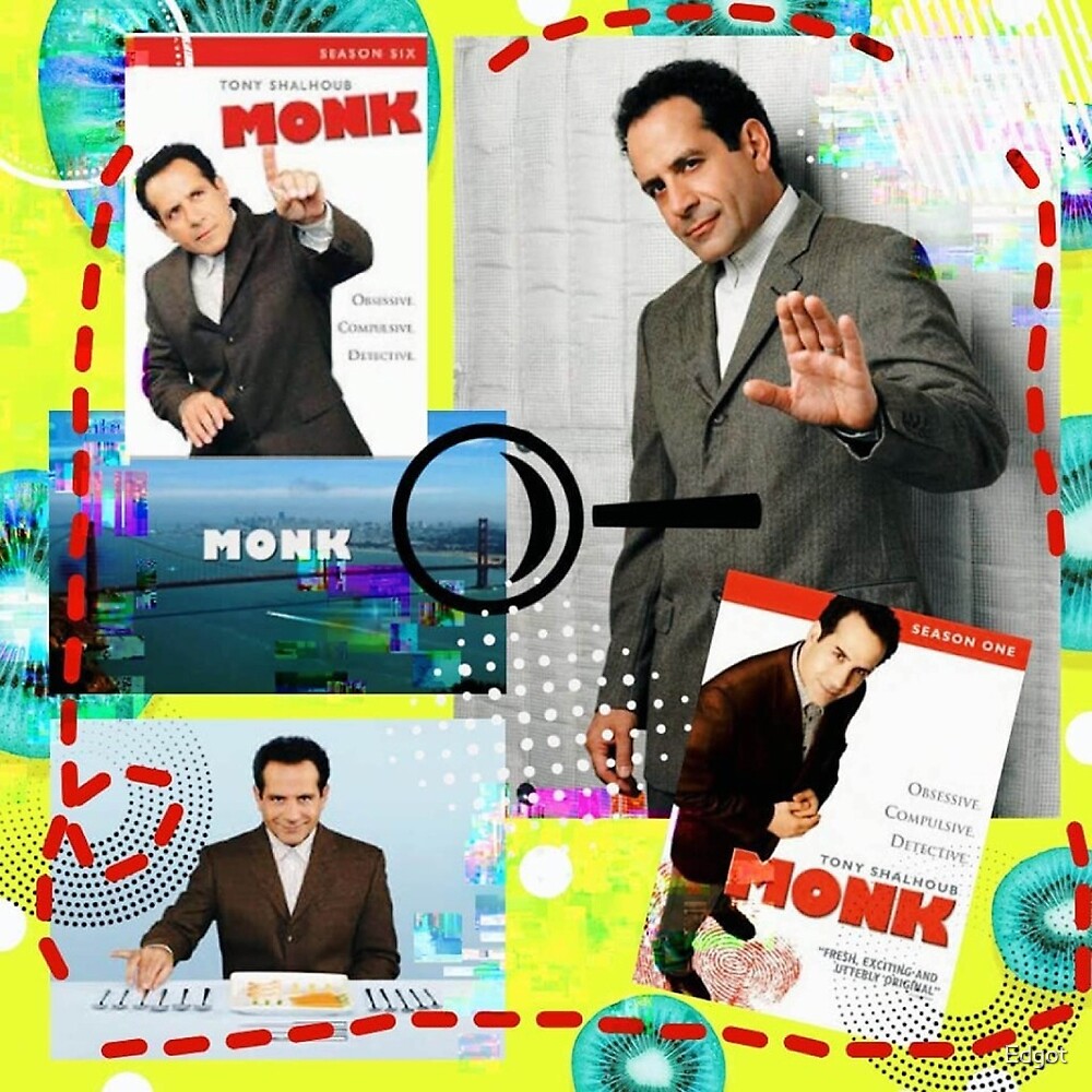 "Monk Detective Adrian Monk TV homage" by Edgot Emily Dimov-Gottshall ...