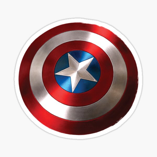 Captain America Shield Stickers | Redbubble