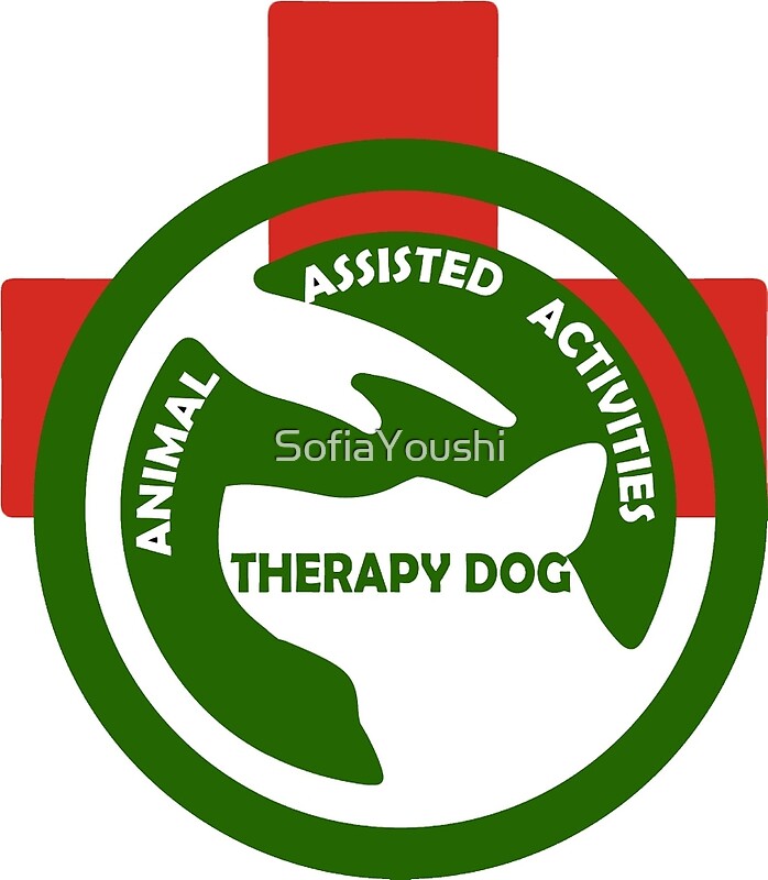 "ANIMAL Assisted Activities - THERAPY DOG logo 2" by SofiaYoushi ...
