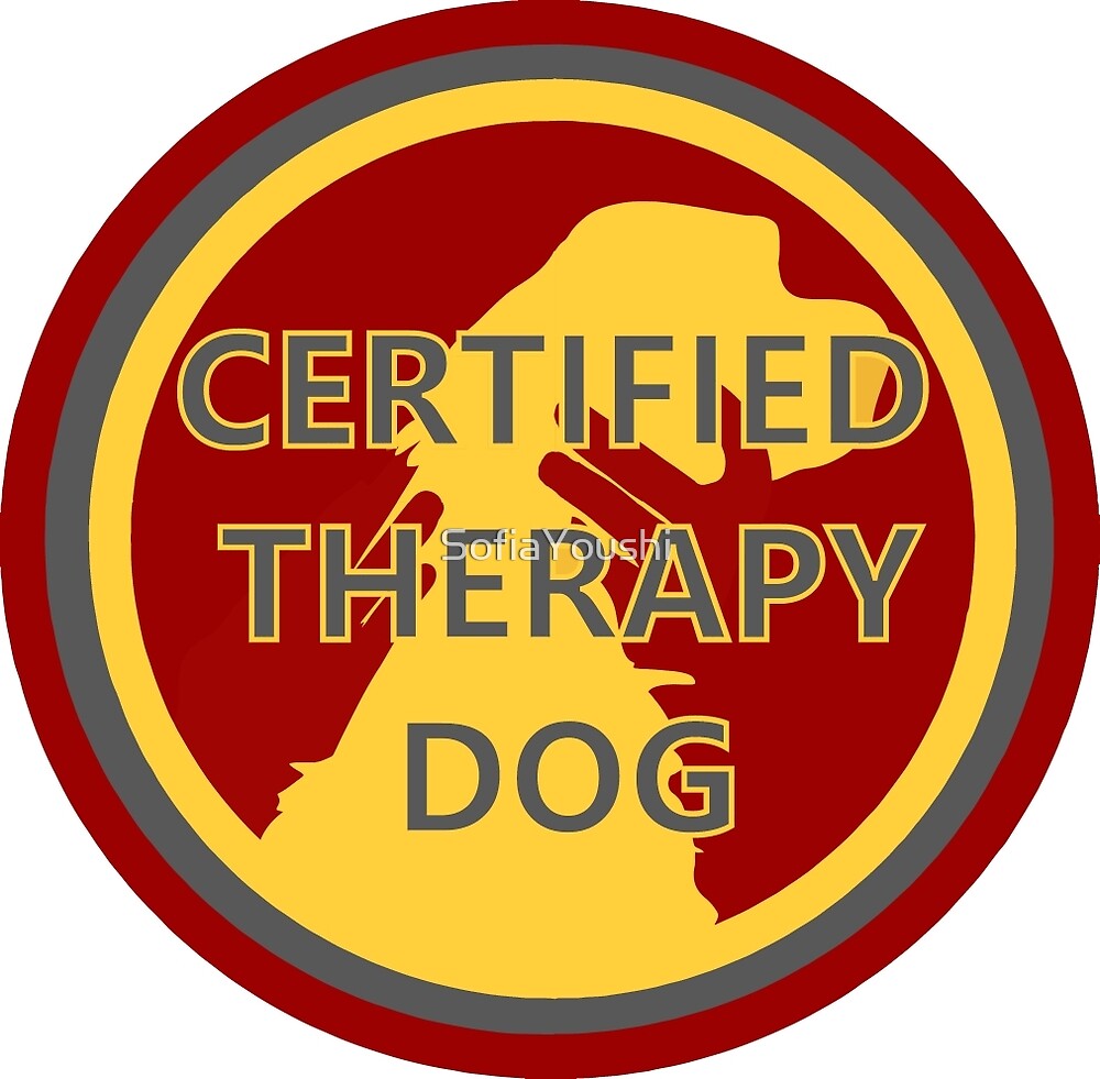 "Animal Assisted Activities - THERAPY DOG logo 11" by SofiaYoushi ...